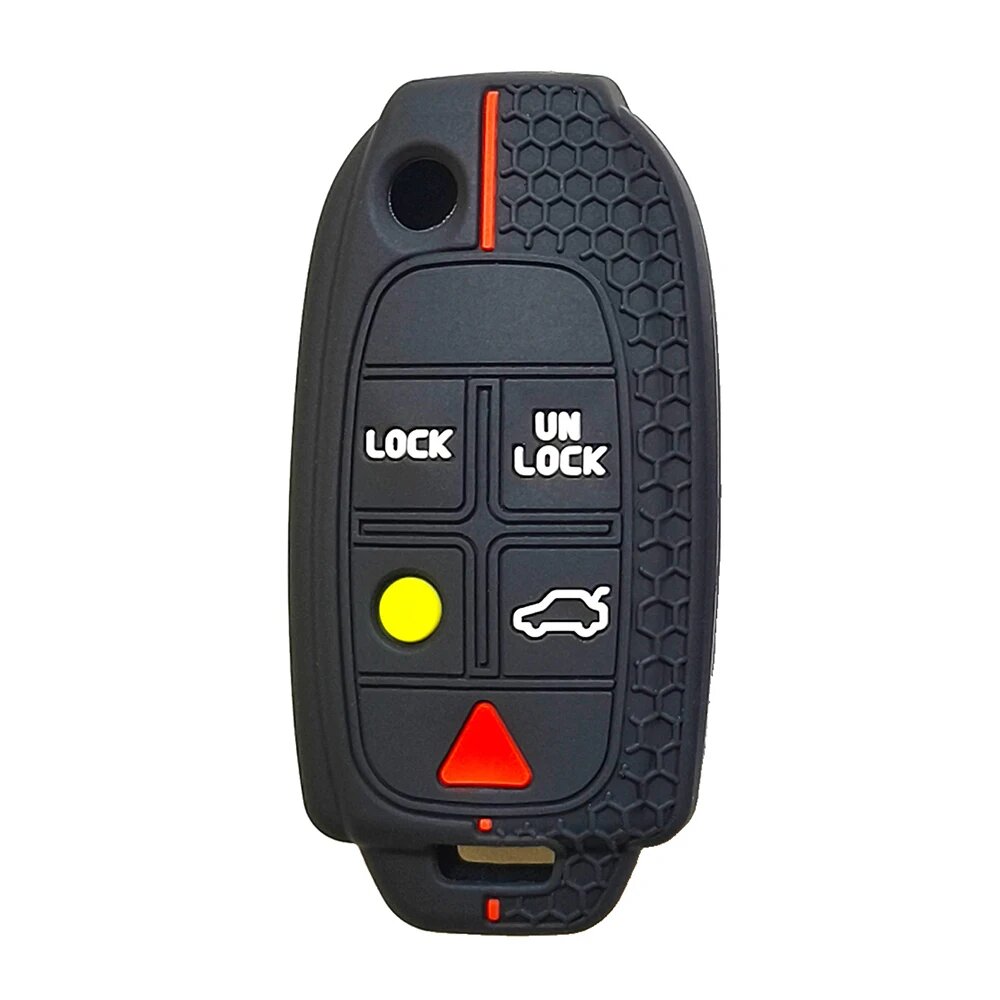 2025 новый силиконовый чехол для автомобильного ключа, защитный набор для Volvo S80 S60 V70 XC70 XC90 D05, складная откидная 5-кнопочная сумка для ключей