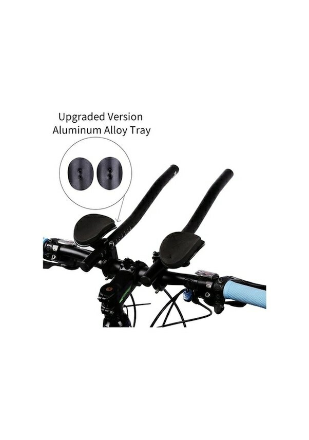 West rider bicycle aluminum alloy rest handle mountain deputy handle road racing rest handle TT handle long-distance handle 2x Main Poles 2x Trays 1x Accessory Set