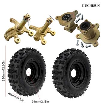 6-дюймовые колеса 4.10-6 обод в сборе + ступица колеса с 3 шпильками для квадроцикла Go Kart ATV