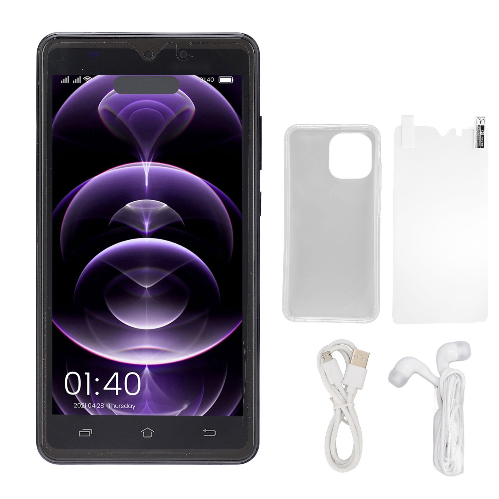 IP13 Pro 5,5 -дюймовый HD -экран Двойной микро -симе Двойной SIM -SIM -SIM -SIM Ultra Thin Thin Smartphone с GPS распознавание лица RAM 2GB ROM 32 ГБ