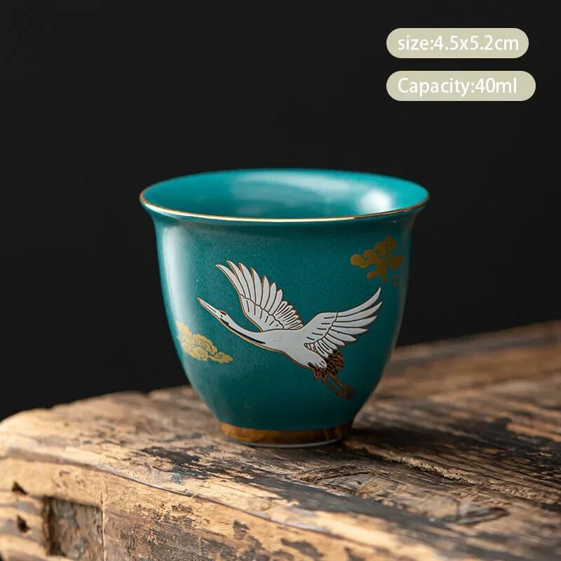 Керамическая чайная чашка JINGDE TEA SET ручной работы