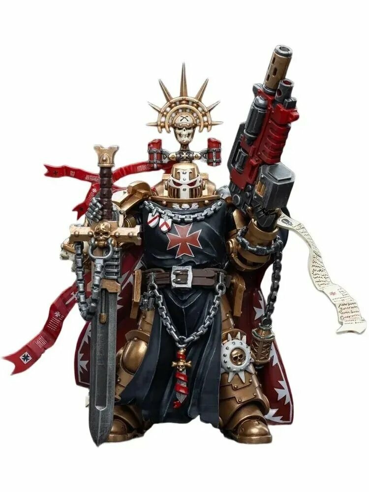 Подвижная фигурка JOYTOY Warhammer 40K Black Templars High Marshal Helbrecht