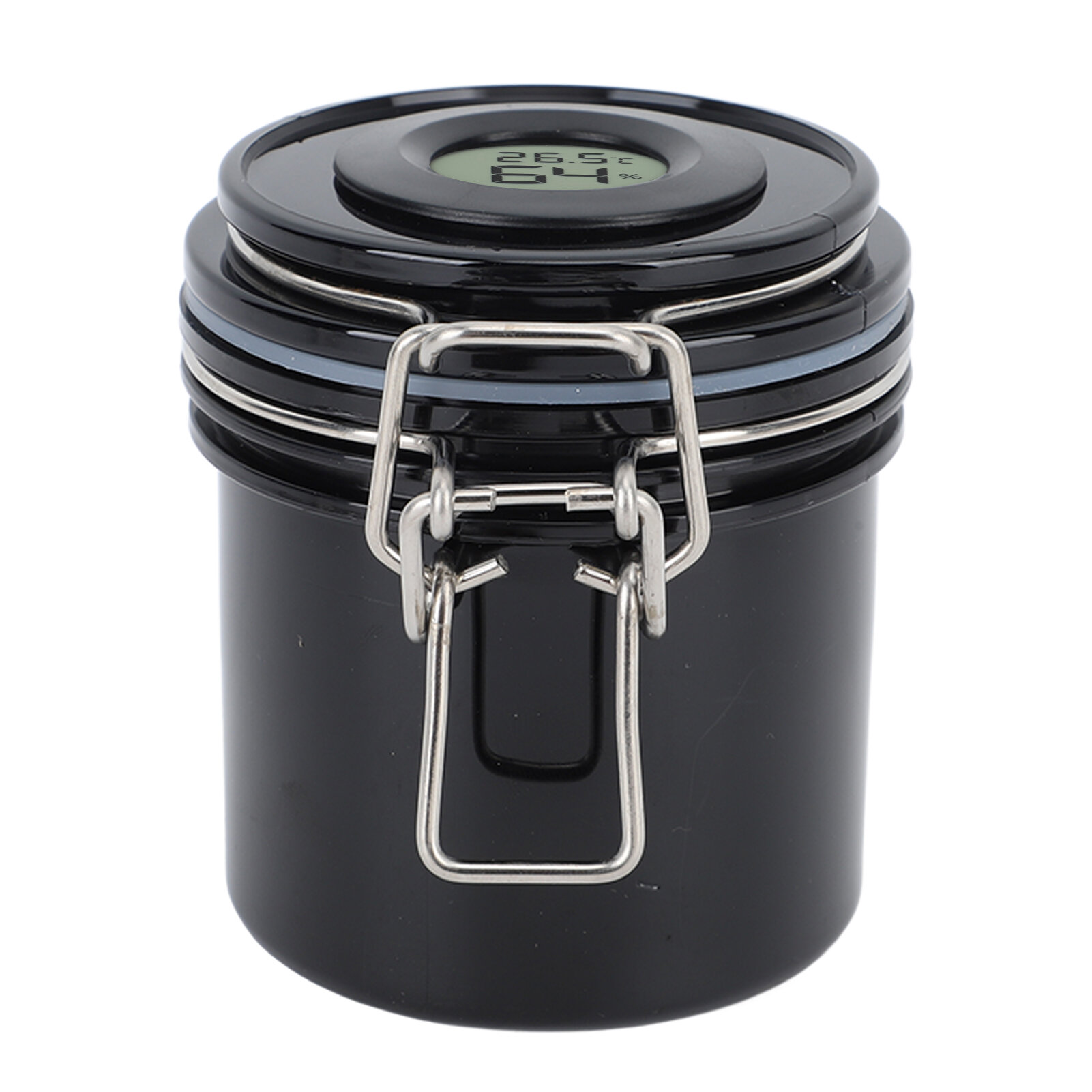 Резервуар для хранения клея для ресниц на 200 мл с экранным дисплеем, герметичная банка, контейнер с активированным углем для наращивания ресниц, черный цвет