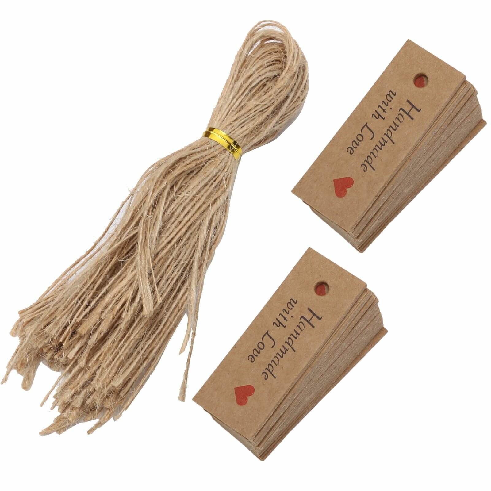 100 шт, подарочные бирки, подарочный пакет для выпечки, крафт-бумага, открытка, сувениры для свадебной вечеринки с шпагатом