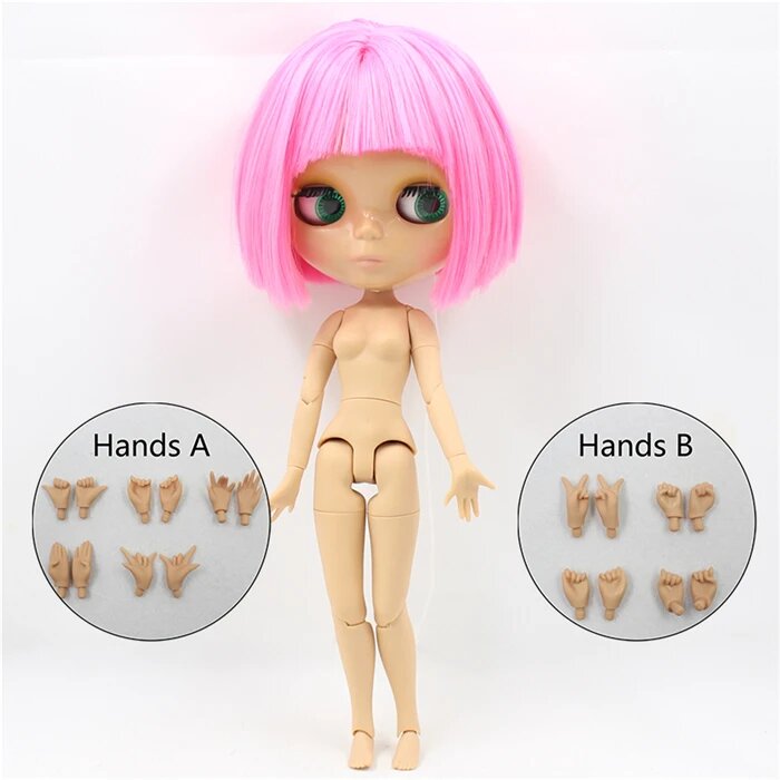 DBS Blythe кукла 30 см темная кожа doll with hands