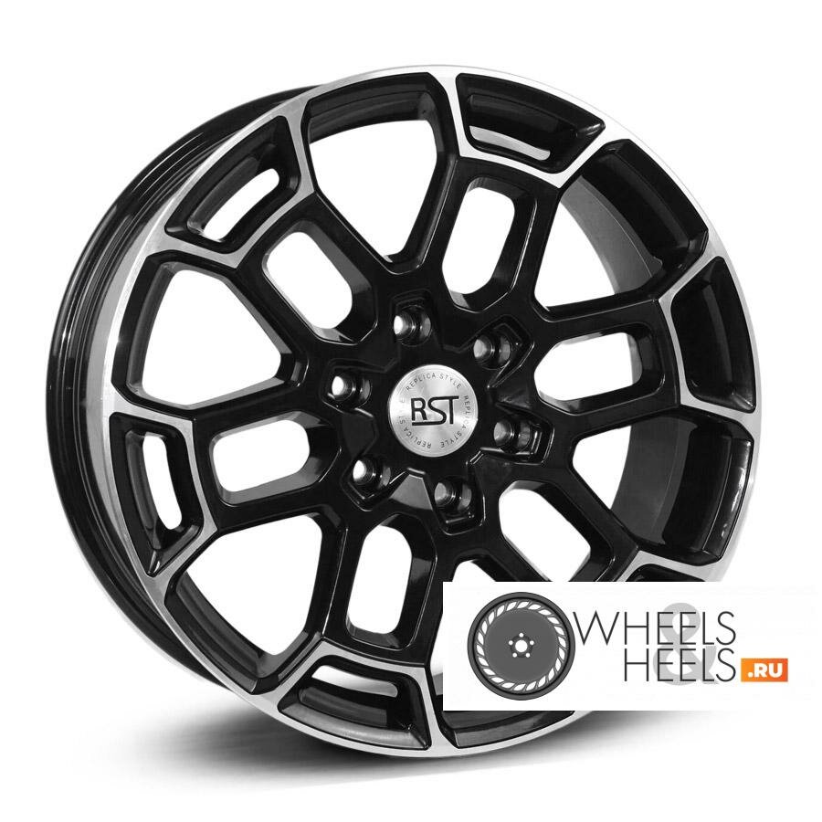 Диск автомобильный литой RST R072 20x8.5 6x139.7 et35 dia67.1 Черный с полированной лицевой поверхностью