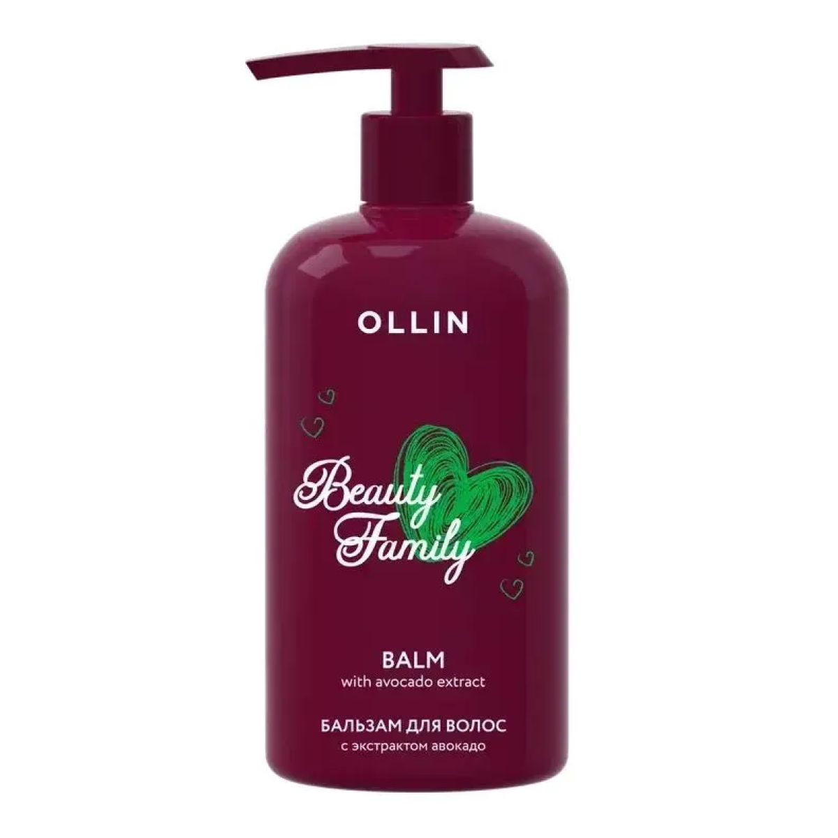 Ollin, Бальзам для волос с экстрактом авокадо Beauty Family, 500 мл