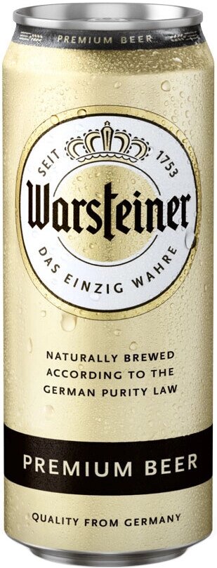 Пиво "Warsteiner" Premium, in can, 0.5 л