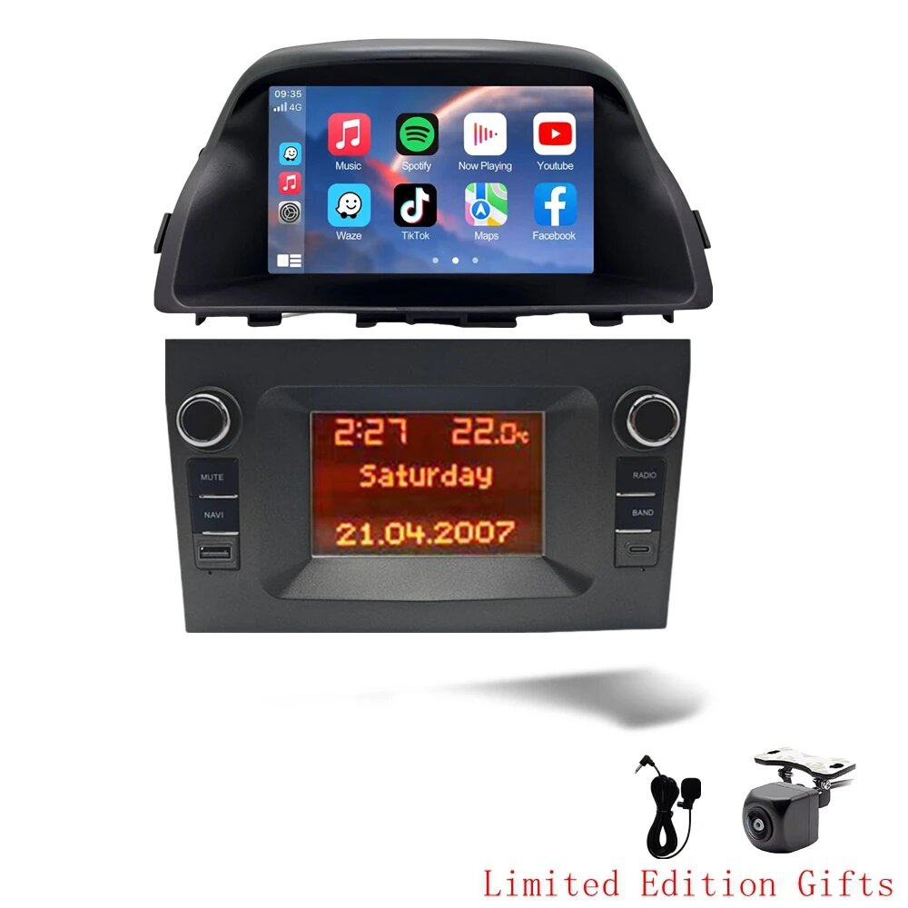 Android 15 Беспроводной Carplay для Opel Antara 2006-2017 Автомобильный радиоприемник Мультимедийный стереоплеер GPS Navi BT 4G WIFI DSP Автораadio C 4G 64G Carplay