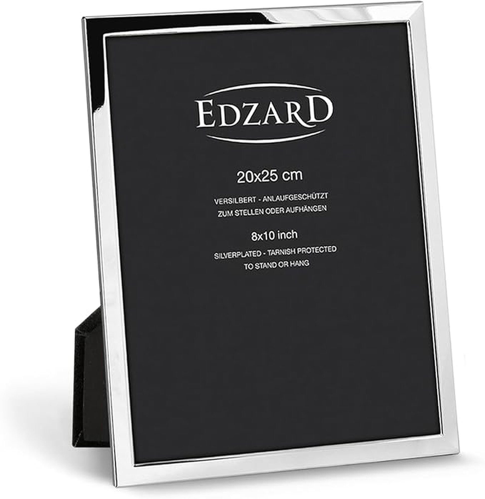 Рамка для фотографий Edzard Bergamo, размер 20х25 см, цвет серебристый, 2389_EDZARD