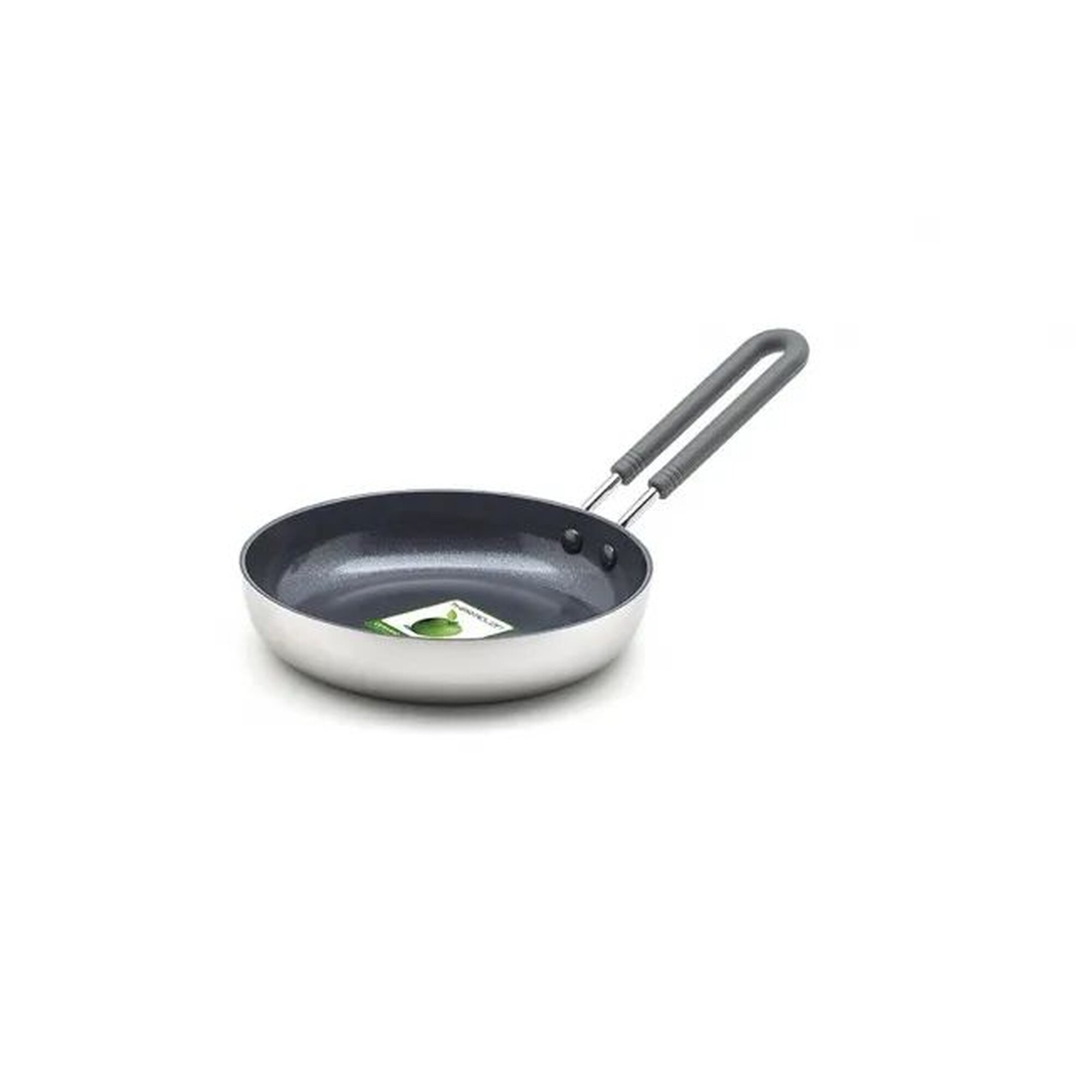 Сковорода мини GreenPan из нержавеющей стали, диаметр 14 см, цвет серебряный блеск, CW-CC001079-001