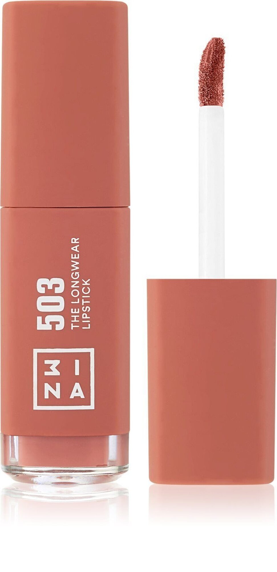 Стойкая жидкая помада 3INA The Longwear Lipstick оттенок 503 - Nude 6 ml