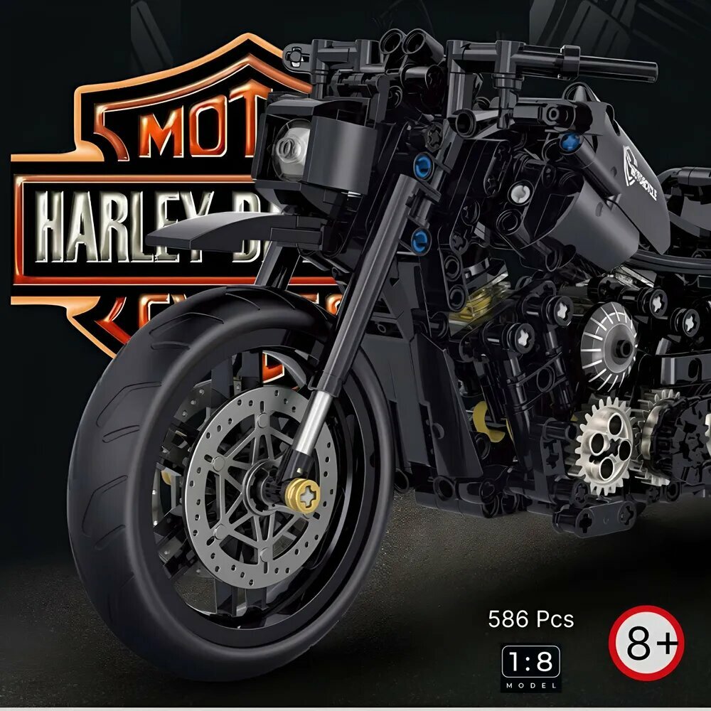 Конструктор мотоцикл Harly - реалистичная модель (совместимый, Technic, игрушки для мальчиков)