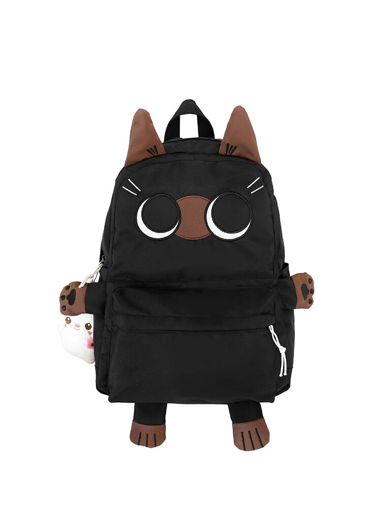 Милый стиль Лолиты, школьная сумка для девочек, рюкзак в форме кошки для молодых студенток