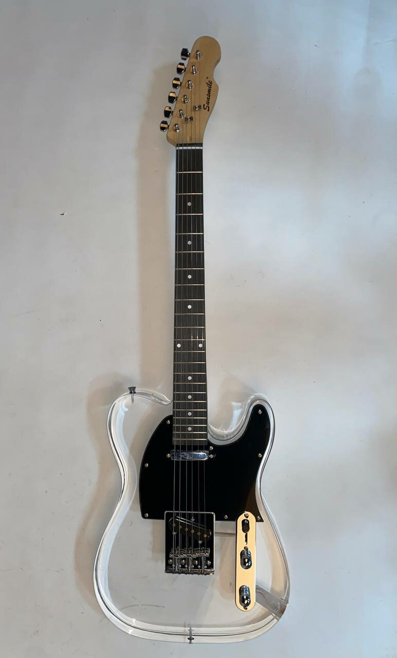 SAC-TLA Электрогитара, прозрачная, Sunsmile