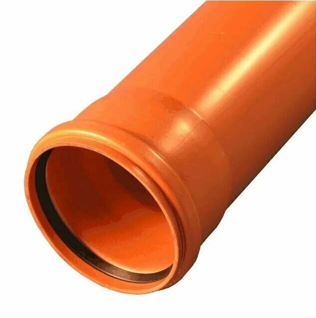 Канализация рыжая труба 160 1000 VALFEX толщина стенки 4,9 мм 301600100