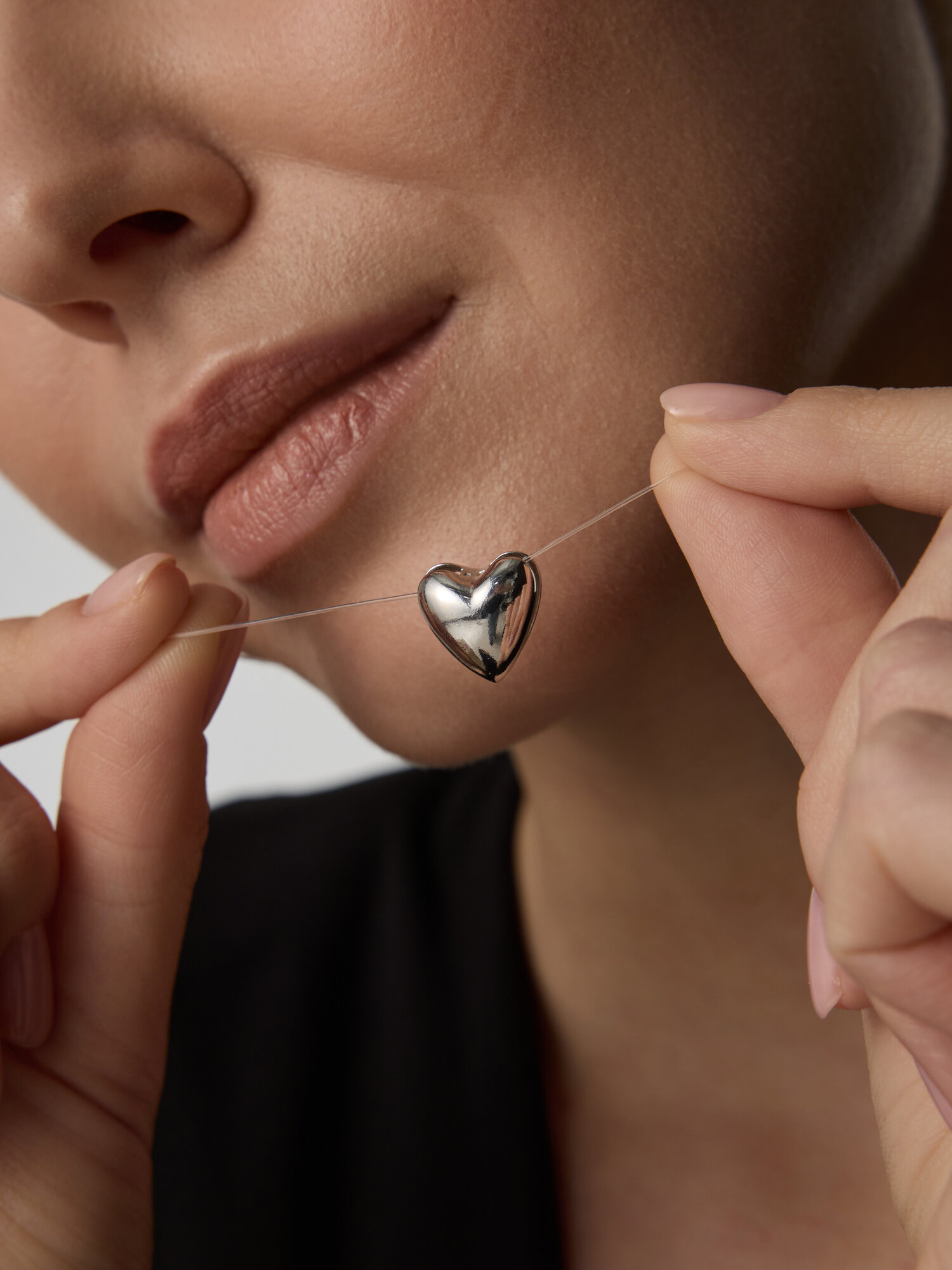 Подвеска, серебро, 925 проба, родирование, фианит