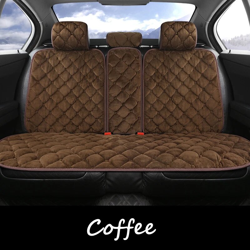 Универсальные автомобильные чехлы на заднее сиденье YJ, защитный коврик, подходит для Nissan Tiida Kicks Ariya Murano March Maxima Qashqai Sylphy X-Trail COFFEE