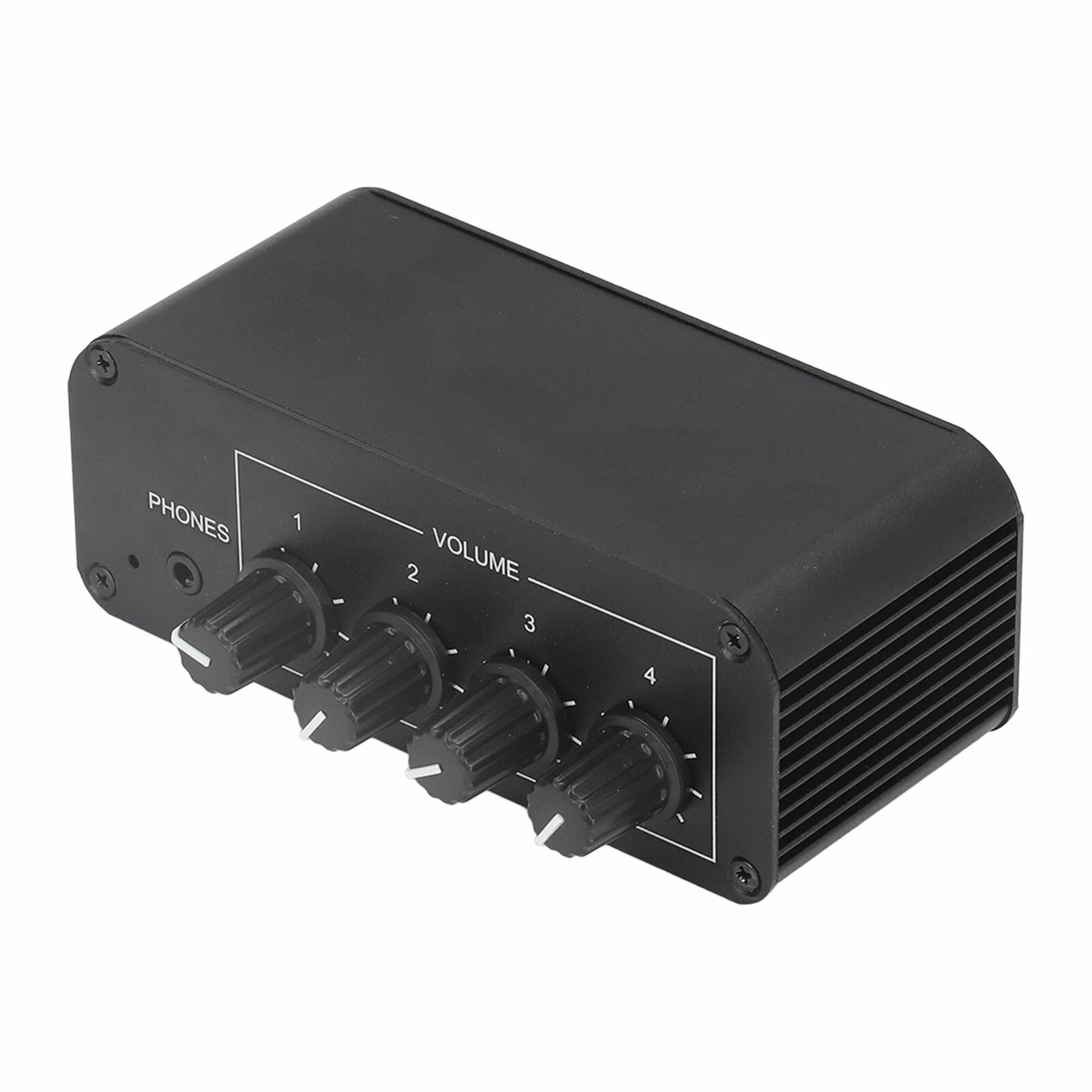 4-канальный стереомикшер с входом и выходом RCA, мини-микшер, отдельные регуляторы громкости для наушников, компактный аудиомикшер