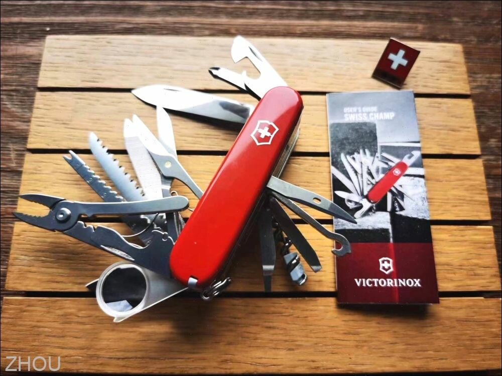 91mm Victorinox SwissChamp SAK 1.6795 Функции инструмент для туризма