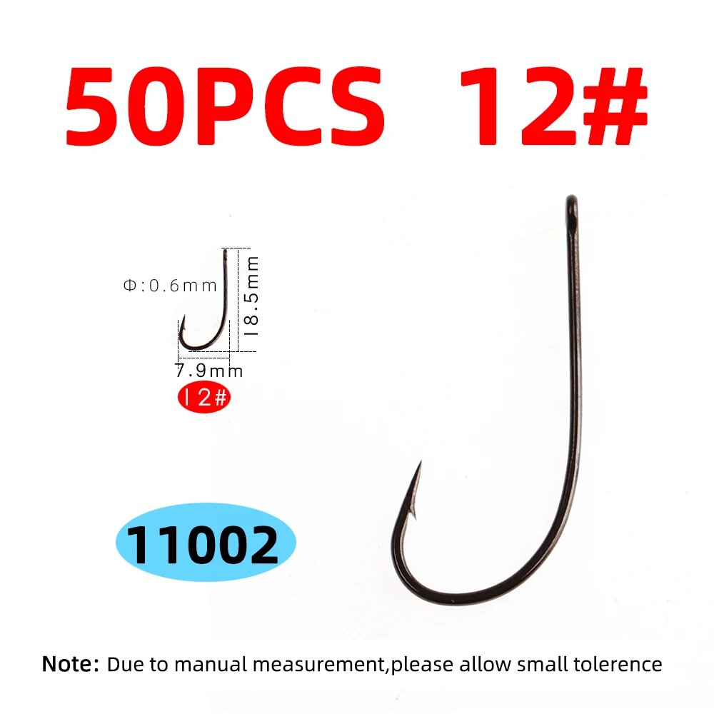 Wifreo Крючки-стримеры для нахлыста 50 шт 50pcs size 12