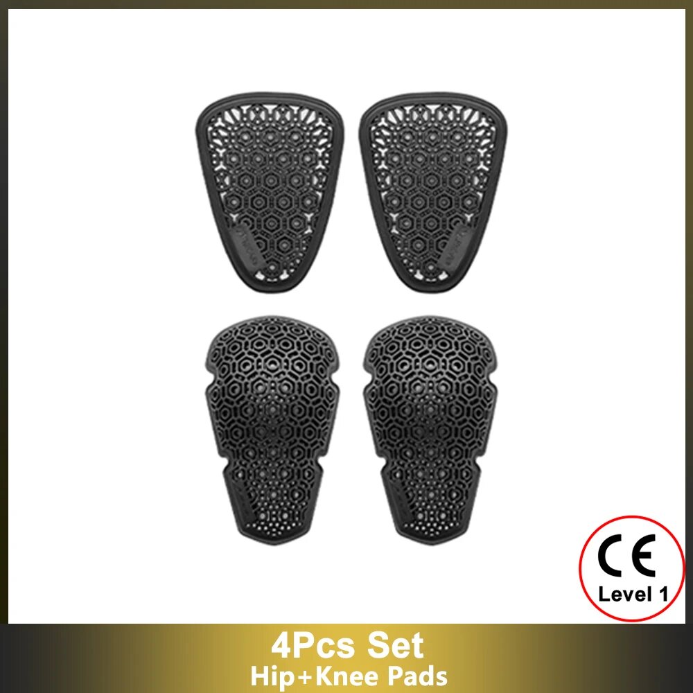 Мотоджинсы WOSAWE С Сертификацией CE, Защитой Коленей И Бедер, Черный, Hip and Knee Pads