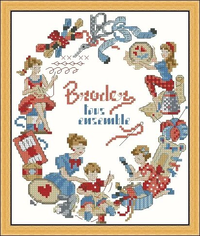 Набор для вышивки крестом LBP - Мамина кухня 29-32 армейский зеленый, 36CT Unprinting