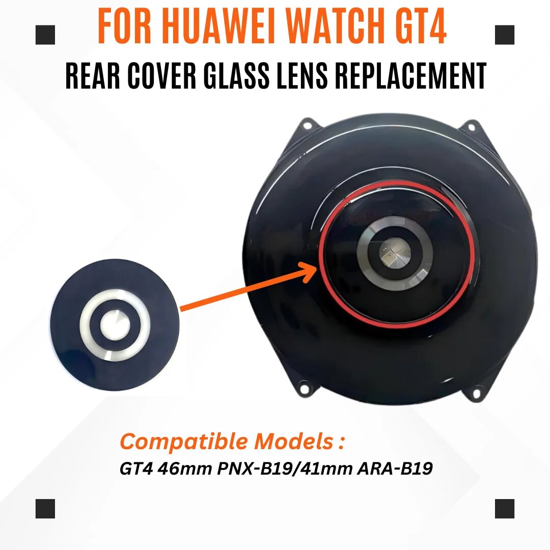 Стеклянная крышка датчика сердечного ритма для Huawei Watch GT4