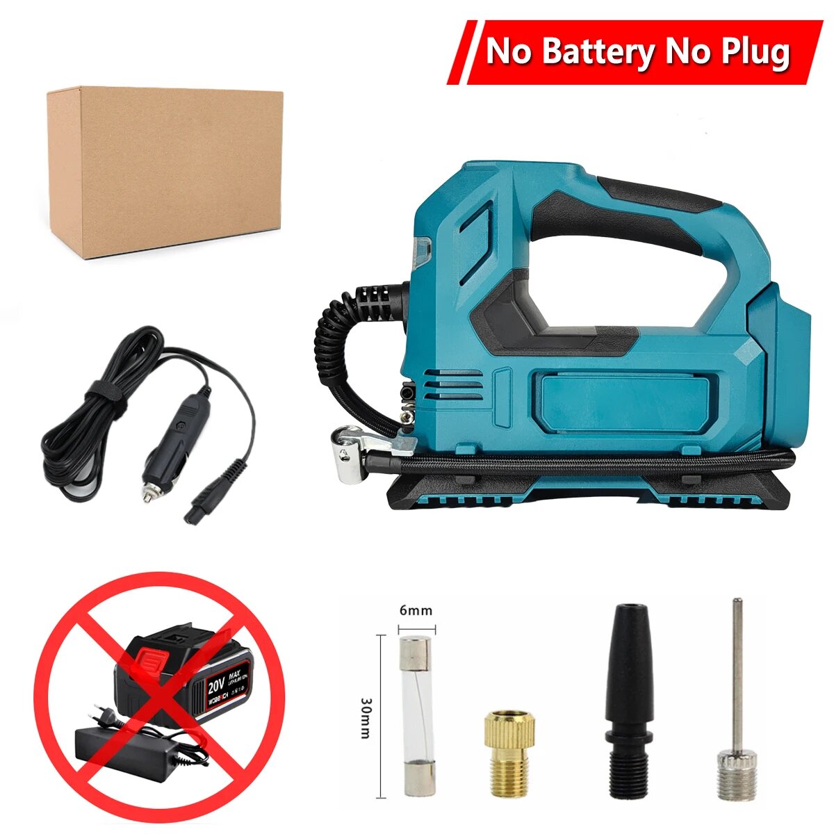 Портативный беспроводной электронасос WOBERICH Electric air pump для Makita 18 В