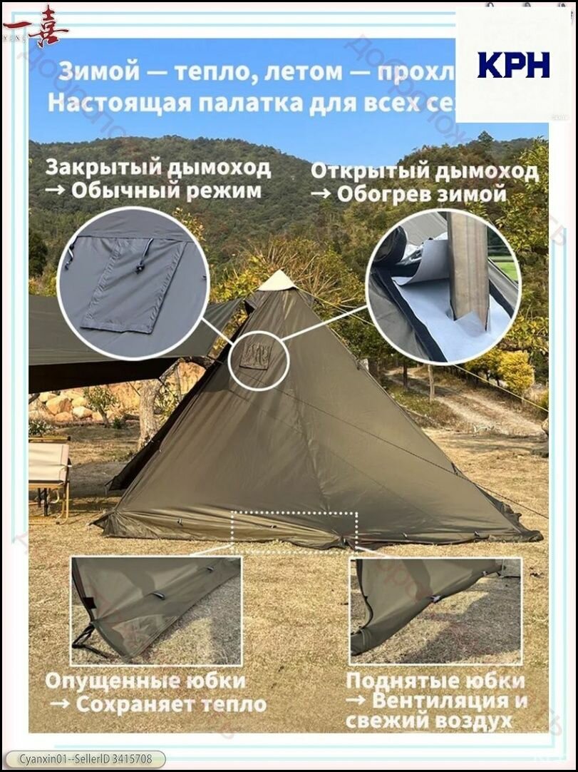 Эксклюзивные палатки для зимней рыбалки, охоты и кемпинга