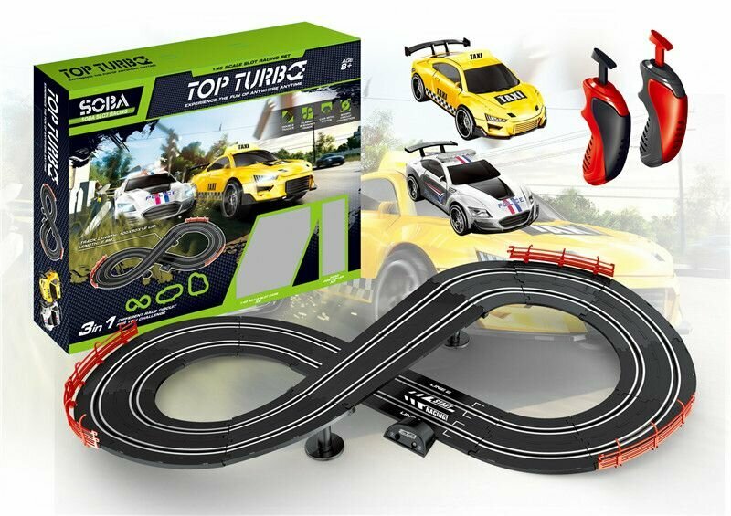 Автотрек с машинками на пульте управления / Гоночная трасса детская / Игрушки для мальчиков