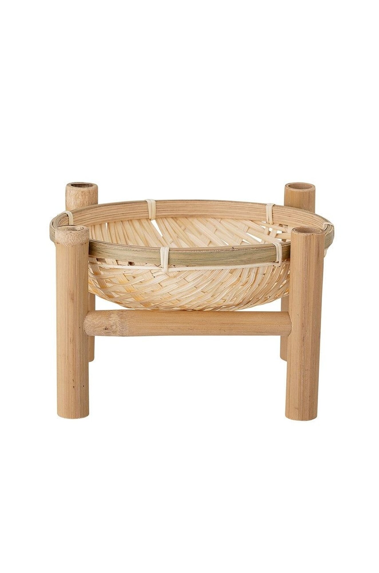 Декоративная чаша Bloomingville из бамбука, цвет коричневый, 18x12см, 82051735