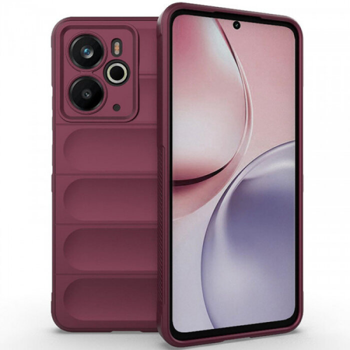 Flex Silicone Противоударный чехол для Realme 14 5G / 14T 5G с защитой камеры и микрофиброй