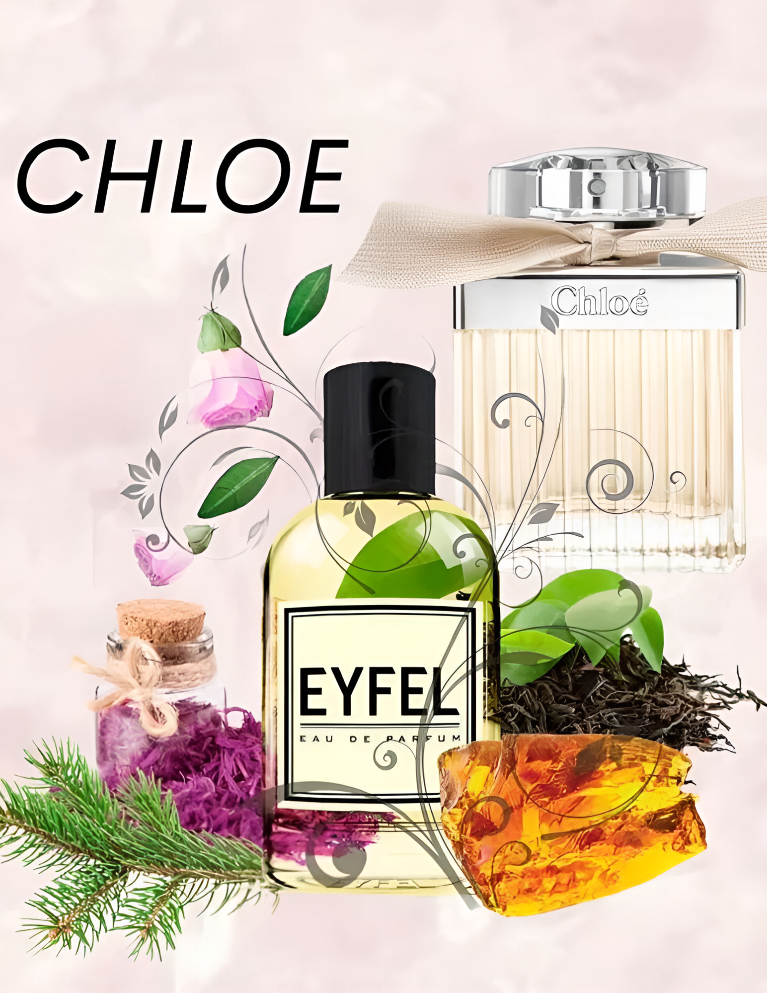 Духи женские EYFEL W149 цветочные, парфюм амбра, кедр, роза, 50 мл