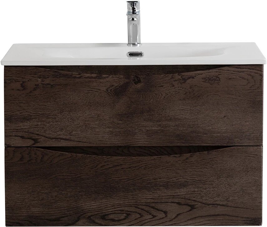 Тумба под раковину BelBagno Marino Rovere Nature Grigio MARINO-CER-N-800-2C-SO-RNG-P 79,6 см, подвесная, дуб Grigio