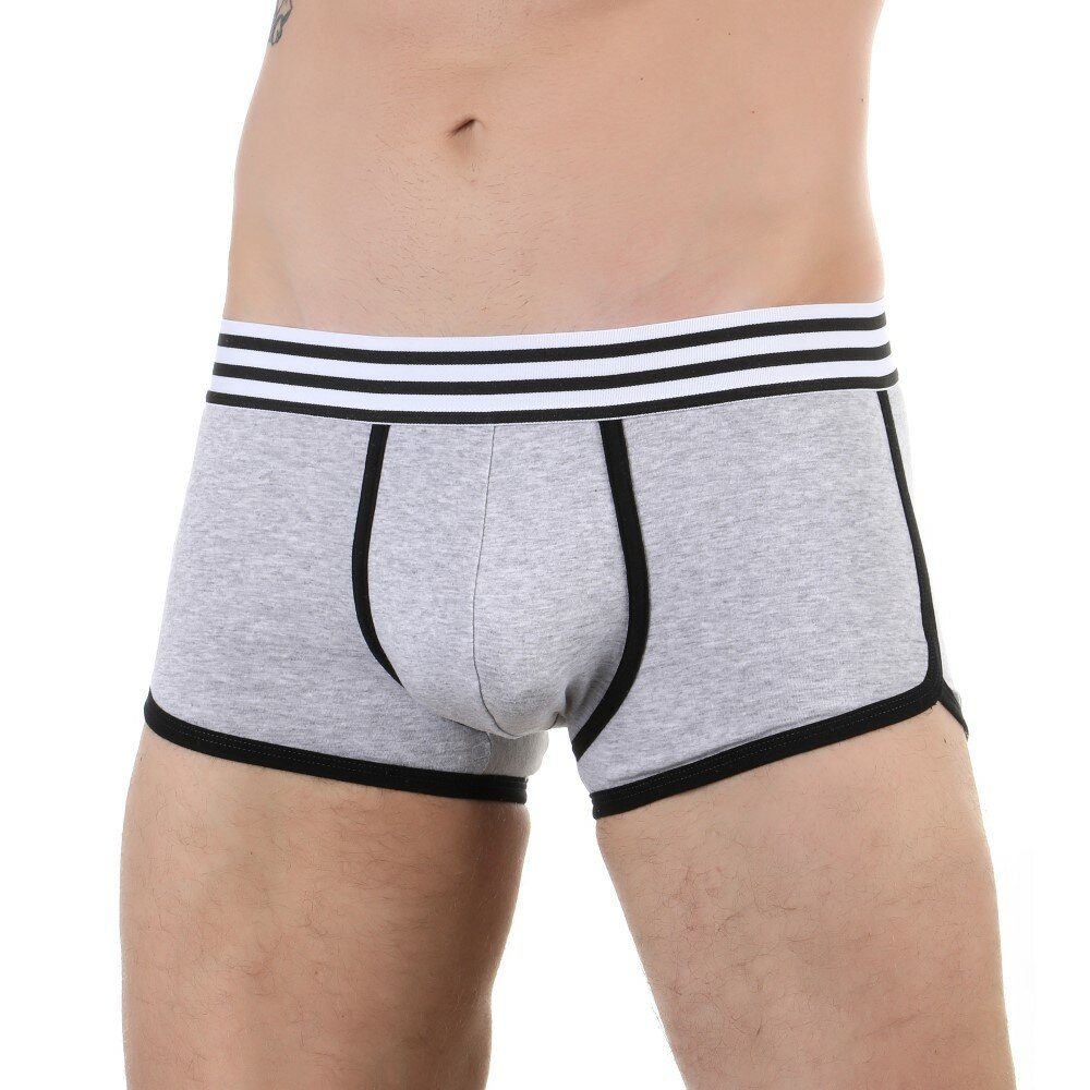 Трусы Romeo Rossi 6062-3, серые, мужские, размер 48, хлопок, эластан