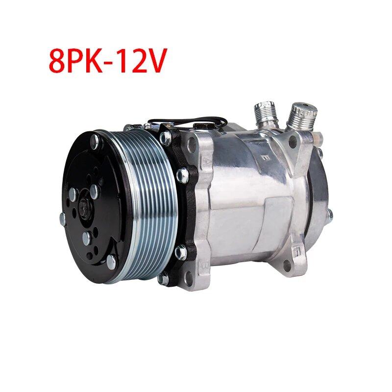 12 В 24 В Sanden 508 SD508 5H14 Компрессор Серпантин 1/2/6/8 Канавка V Ременный шкив Трактор Экскаватор Сверхмощный грузовик Универсальный переменный ток 8PK-12V