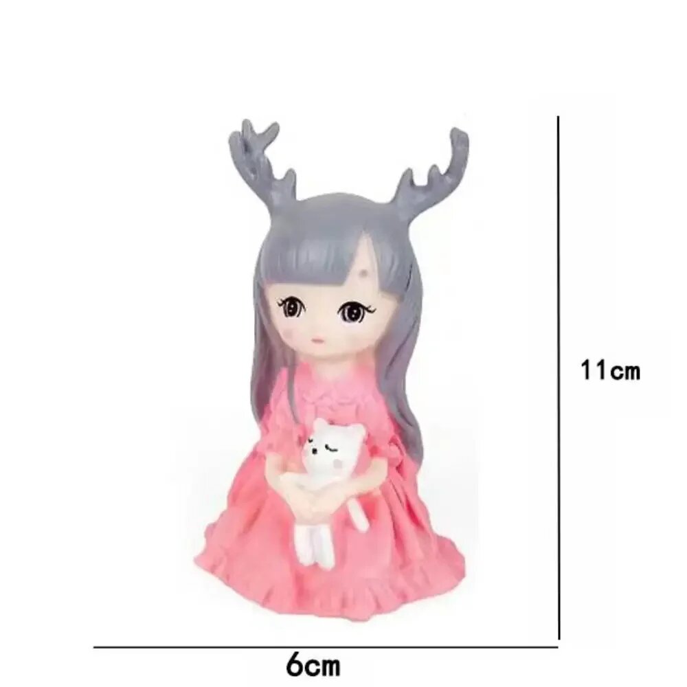 Подия и вечеринка, ПВХ, аниме-фигурка, топпер для торта, сделай сам, топпер для торта с ангелом для девочек, красочный лайщий торт, украшение для дома