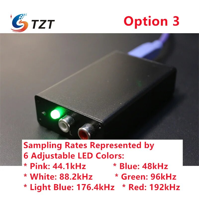 TZT A61 АЦП RCA в оптический и коаксиальный выход Option 3