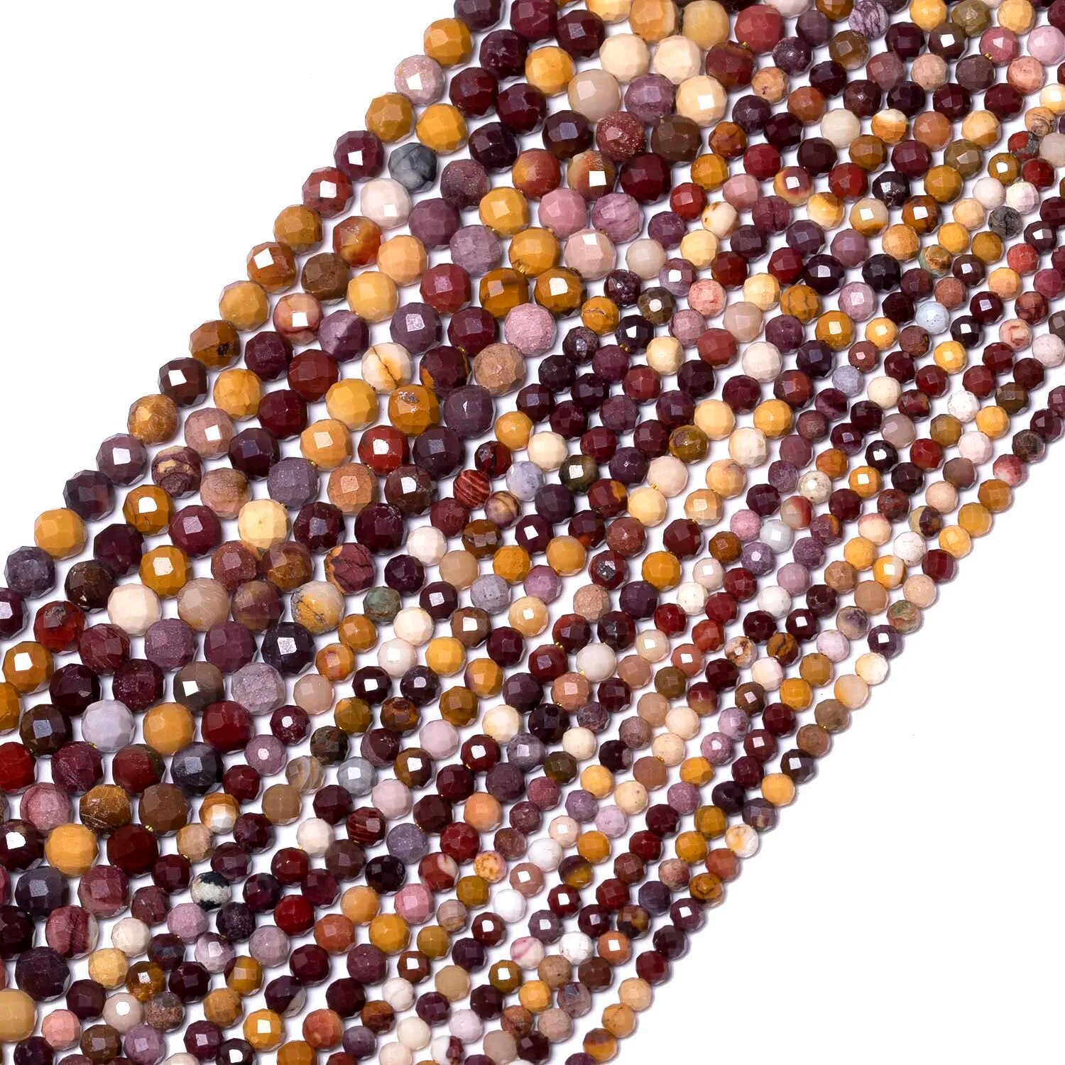 Крошечные граненые бусины из яшмы из мукаита, натуральный камень, маленькая бусина-разделитель для изготовления ювелирных изделий, аксессуары для браслетов «сделай сам», 2/3/4 мм