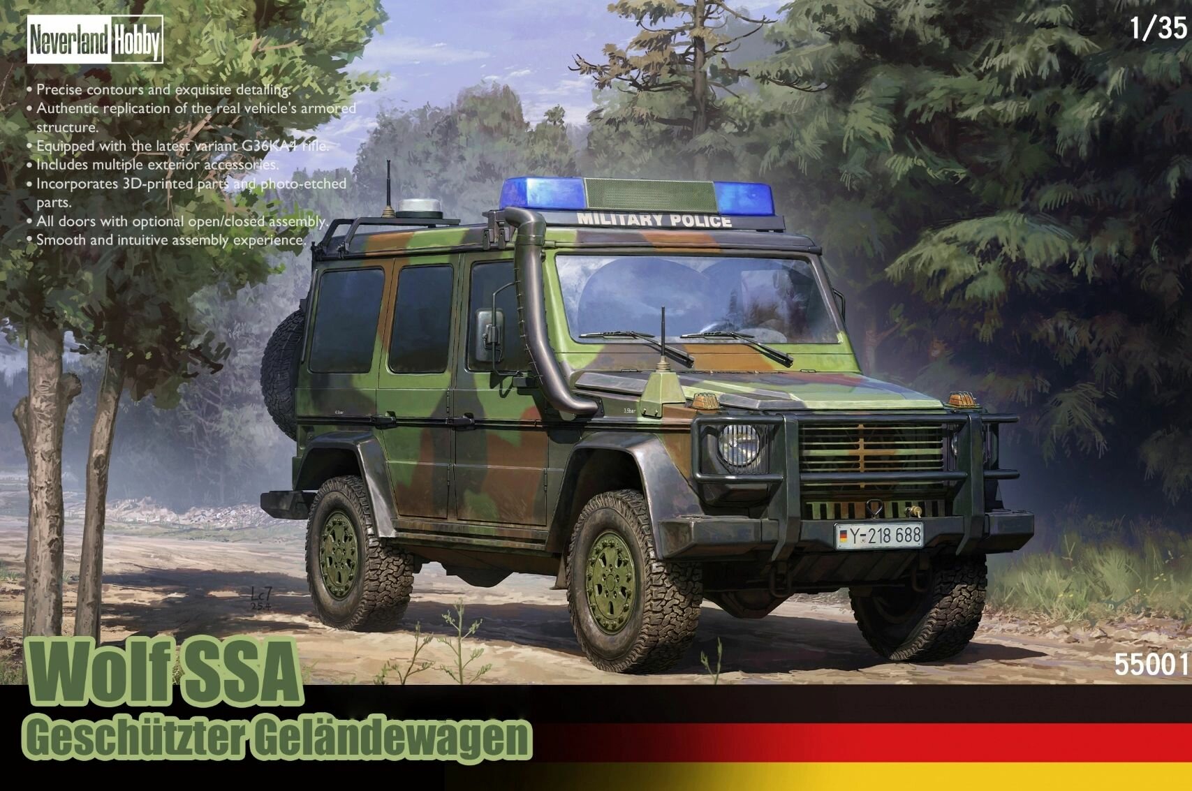 Neverland Hobby 55001 1/35 "WOLF" SSA Gel ndewagen Gesch tzter Бронированный автомобиль модель комплект