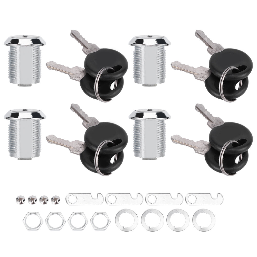 4 SET CAM LOCK CINC цинкой Сплав Файл Шкаф для почтового ящика SLIDGING DOURE SAPEECTION с клавишами (103–20)