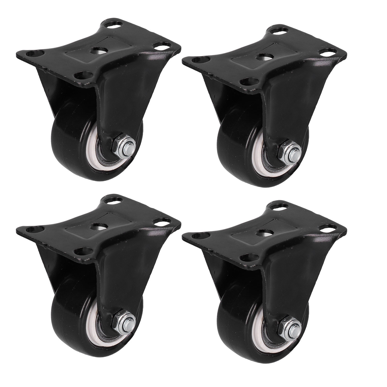 4pcs Heavy Duty Caster Wheel 40 мм аксессуары для корпуса для корпуса набор инструментов Black Black