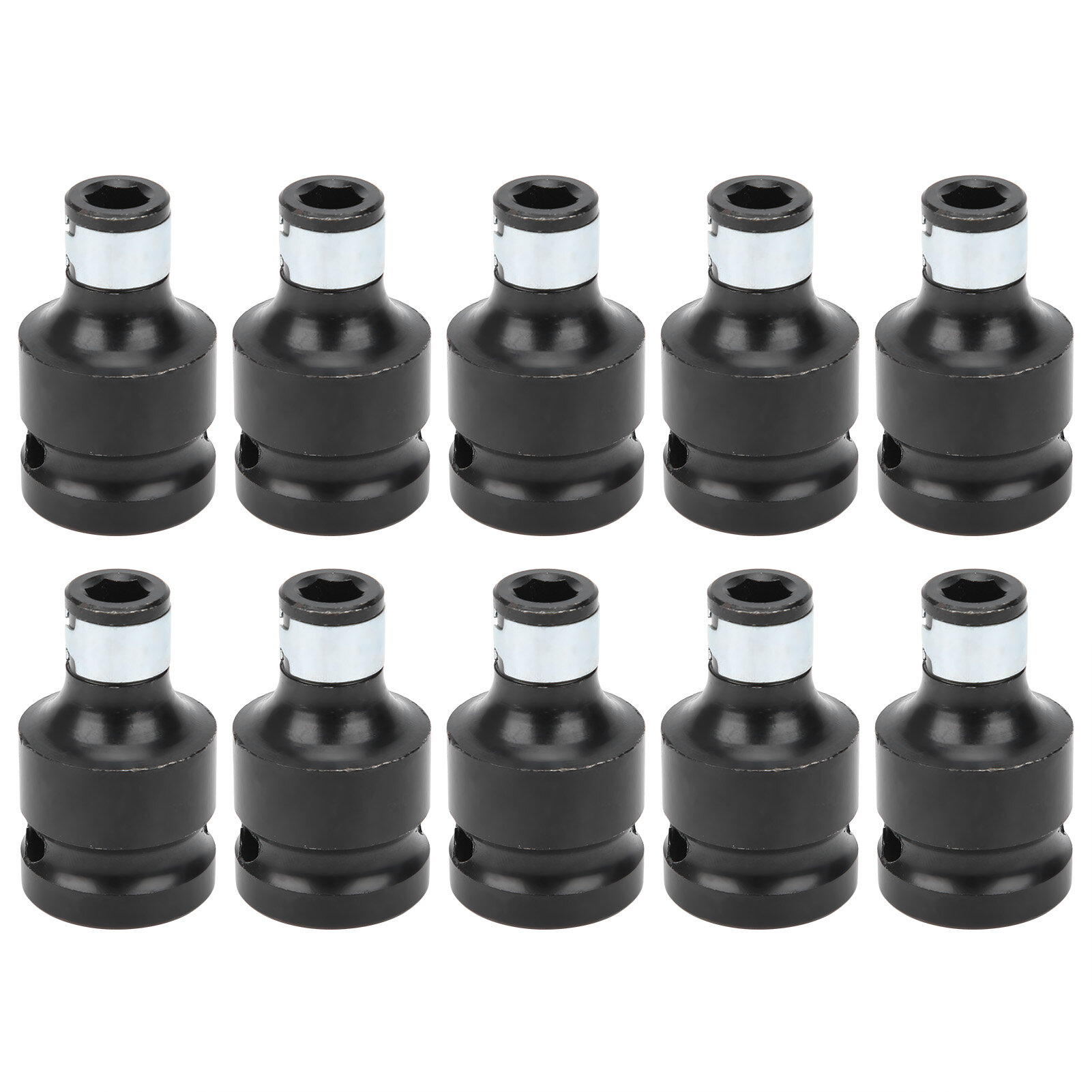 Адаптер гнезда 10шт для 1/2 дюйма квадратной головки до 1/4 дюйма шестнадцатеричного конверсионного разъема