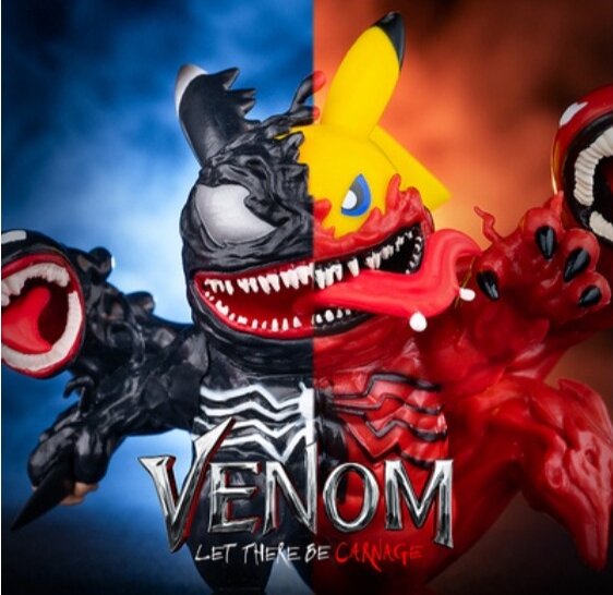 Веном Пикачу POKEMON Коллекционная Аниме Фигурка 12см