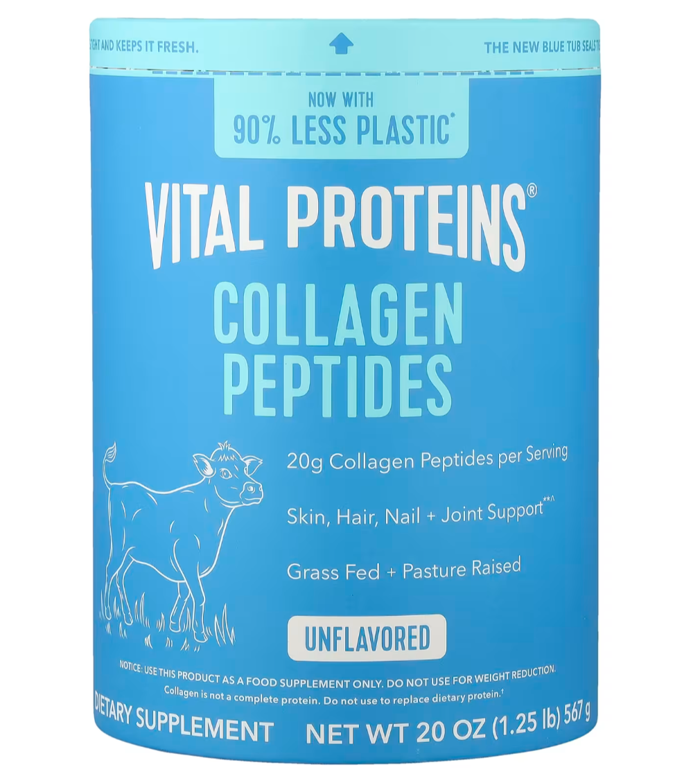 Коллаген Vital Proteins "Collagen Peptides", без вкуса, для кожи, волос, ногтей, 567 г