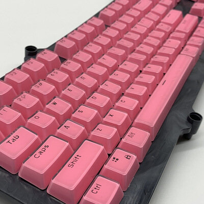 Клавиши для механической клавиатуры 104 клавиши, прозрачные, светлые, полупрозрачные, кристальные, панк, круглые клавиши, двойные цветные инжекционные клавиши