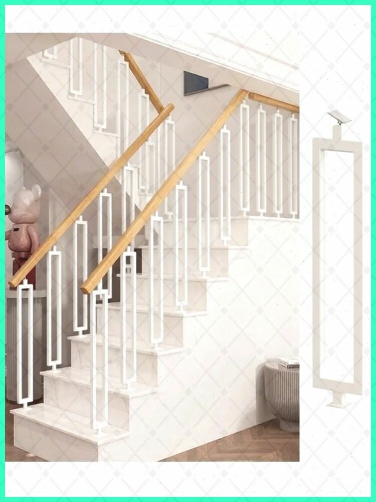 Современные золото кованые перила для лестниц и балконов, 85/95cm, ограждения для террас, лофтов и крыльца, 1 шт