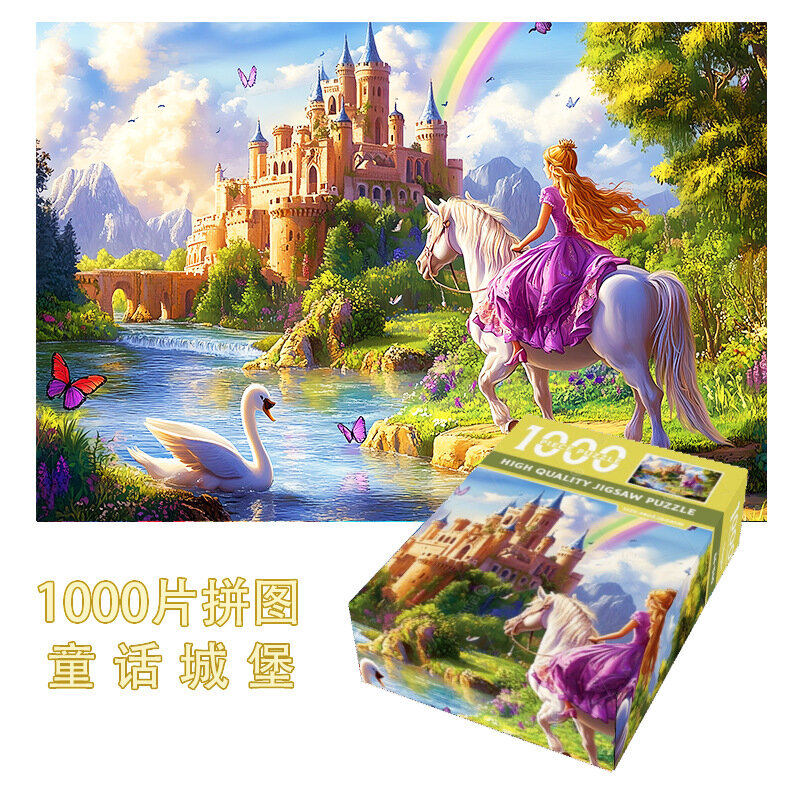 Производитель бумажных пазлов для взрослых, игрушка для снятия стресса, мини-пазл высокой сложности, 1000 деталей, популярная лечебная игрушка