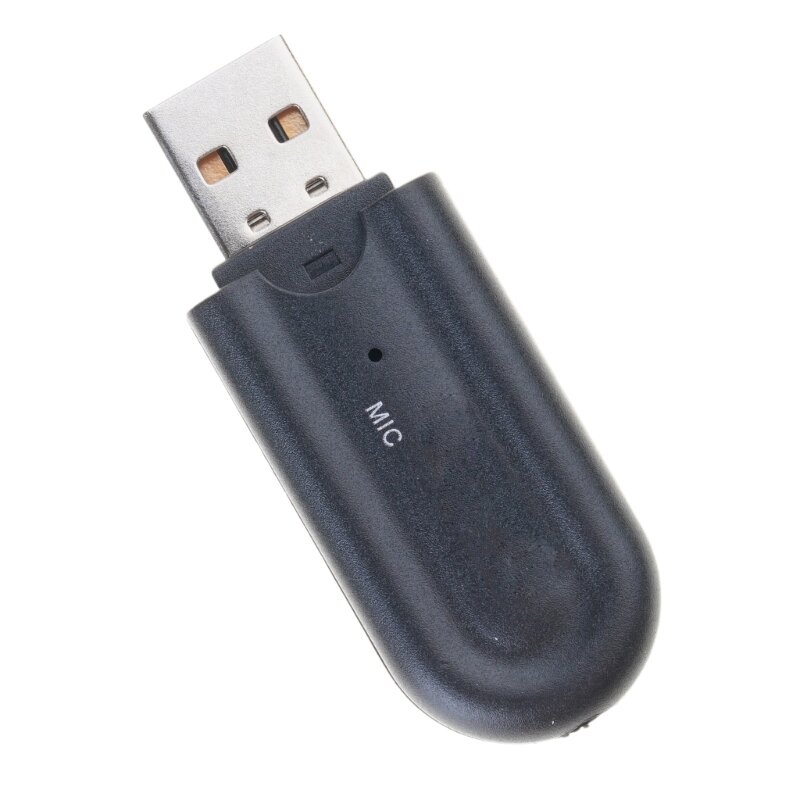 Адаптер аудиоприемника Bluetooth 5.3 с интерфейсом USB / AUX "два в одном"-черный